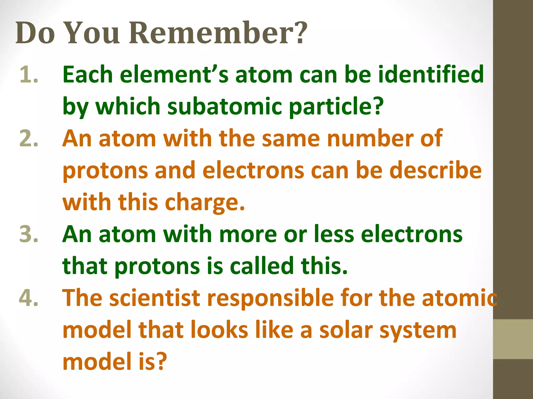 Powr Notes Bohr Models - Day 2 | PPT