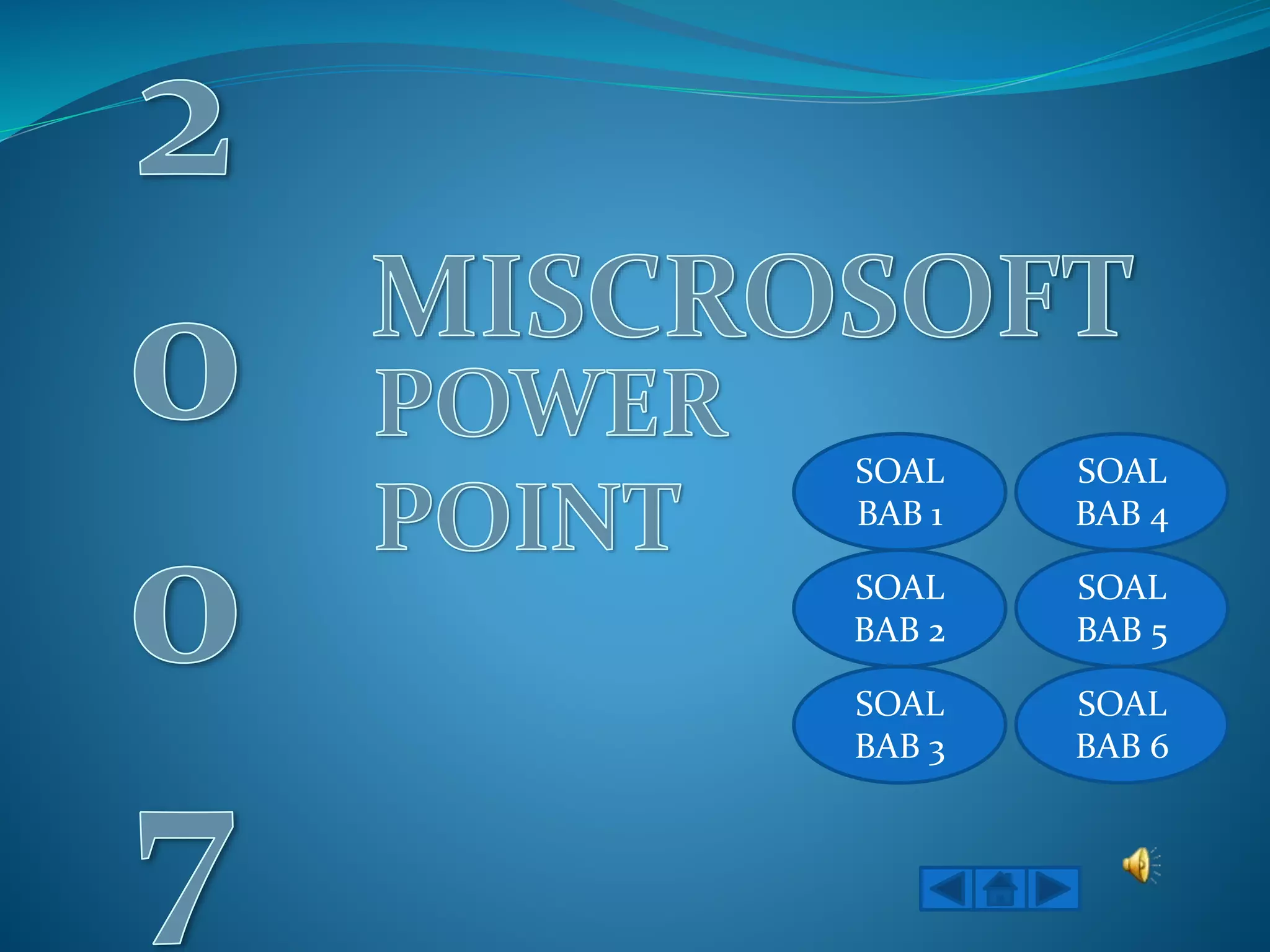 MICROSOFT POWER POIT 2007 | PPT