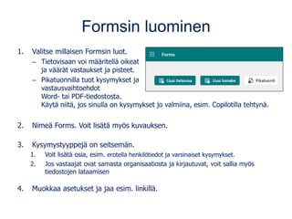 Powtoon-animaatiot ja Microsoft Forms 16.12.24
