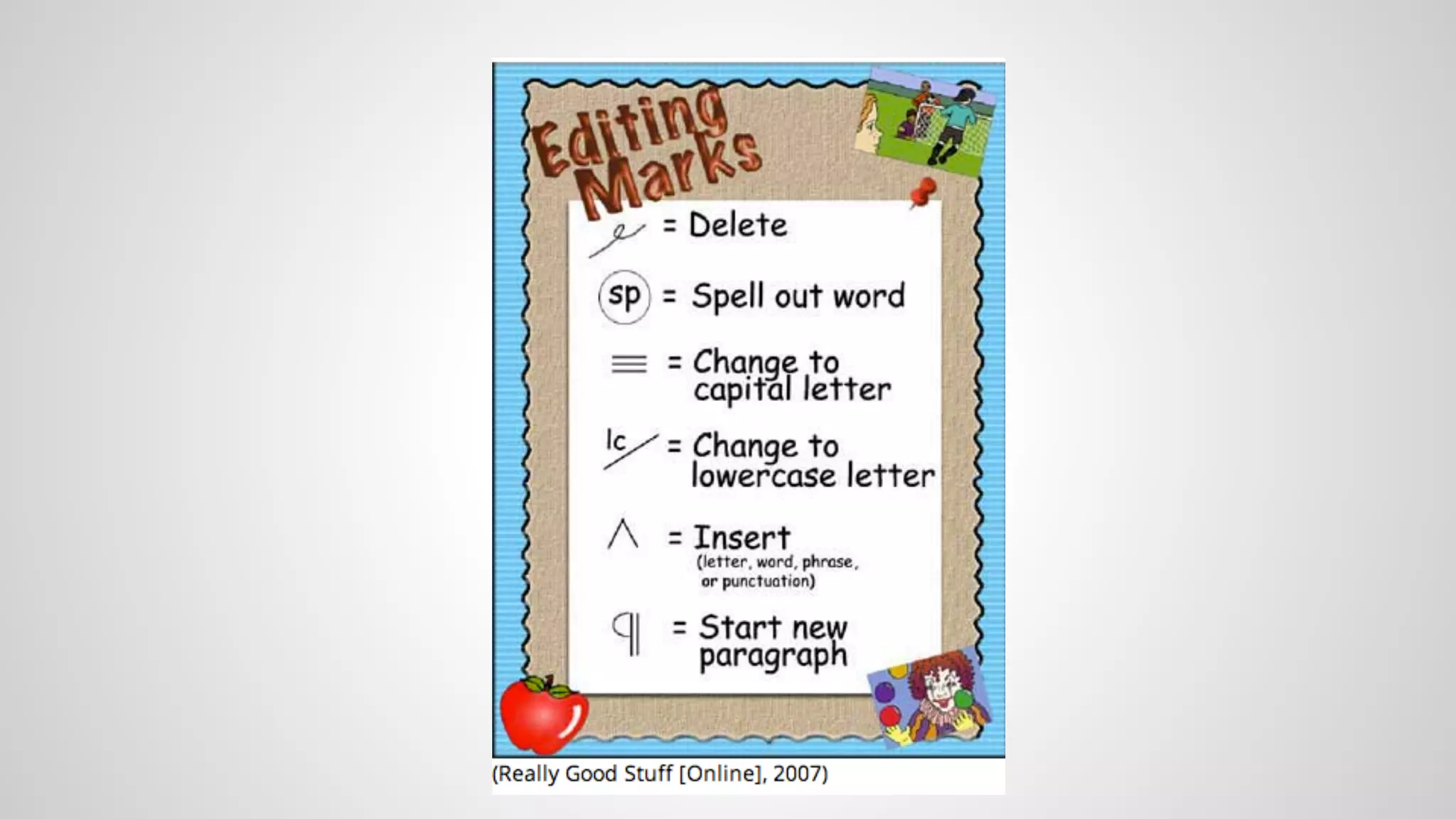 Pow+tree and editing marks chart | PDF