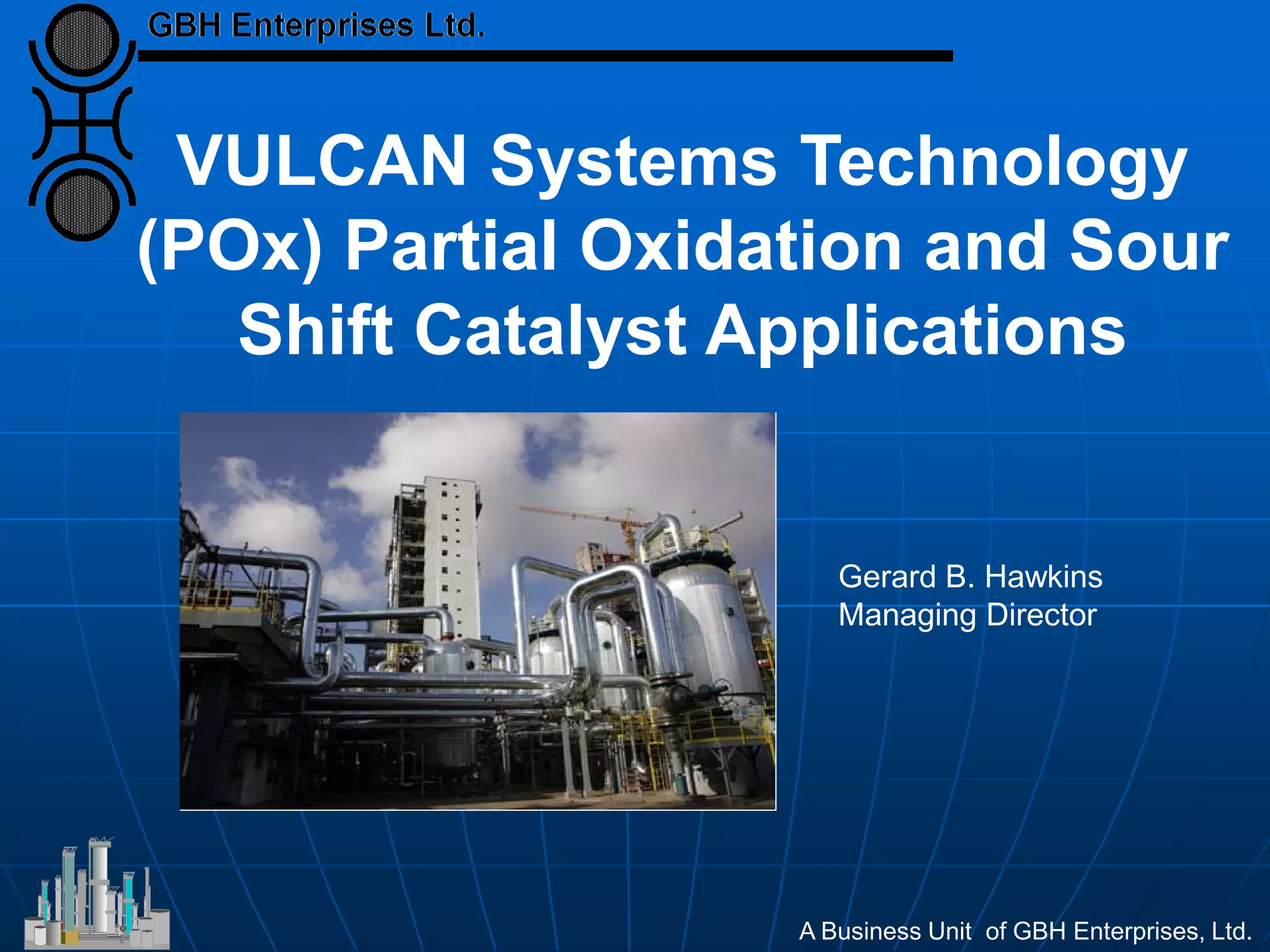 POx and Sour Shift Catalyst Applications | PPT