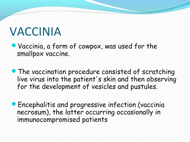 Poxviruses | PPT | Infectious Diseases | Diseases and Conditions