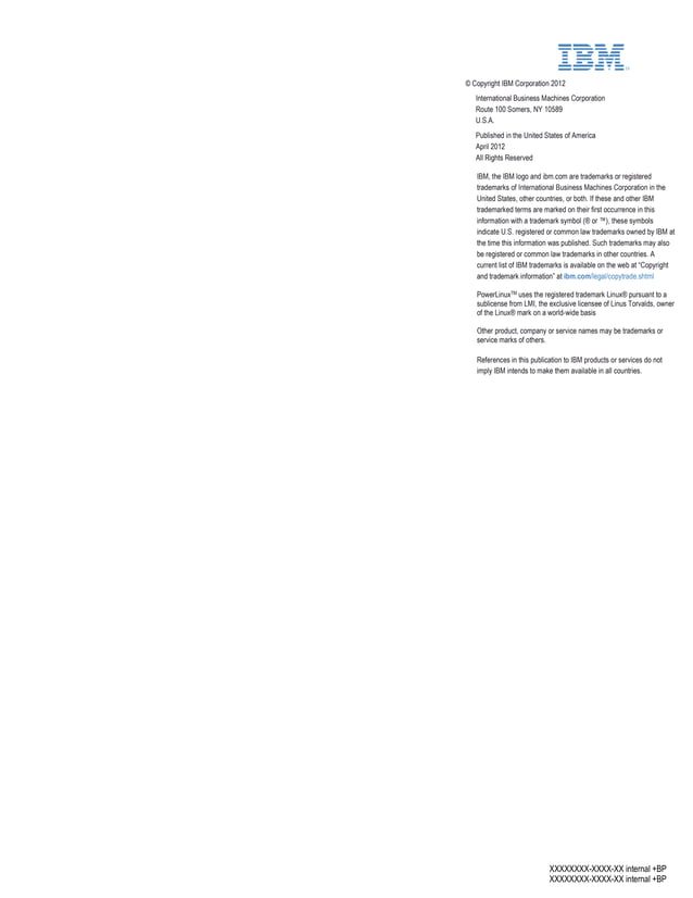 IBM PowerLinux Solution Edition for SAP Applications Quick Reference Guide | PDF