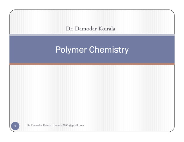 Polymer chemistry | PPT