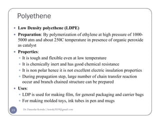 Polymer chemistry | PDF