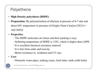 Polymer chemistry | PDF