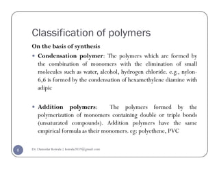 Polymer chemistry | PDF