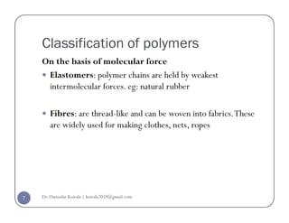 Polymer chemistry | PDF