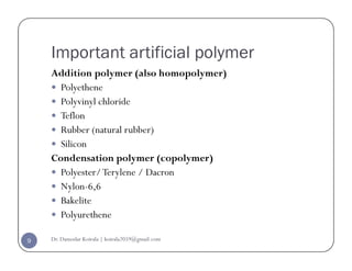 Polymer chemistry | PDF