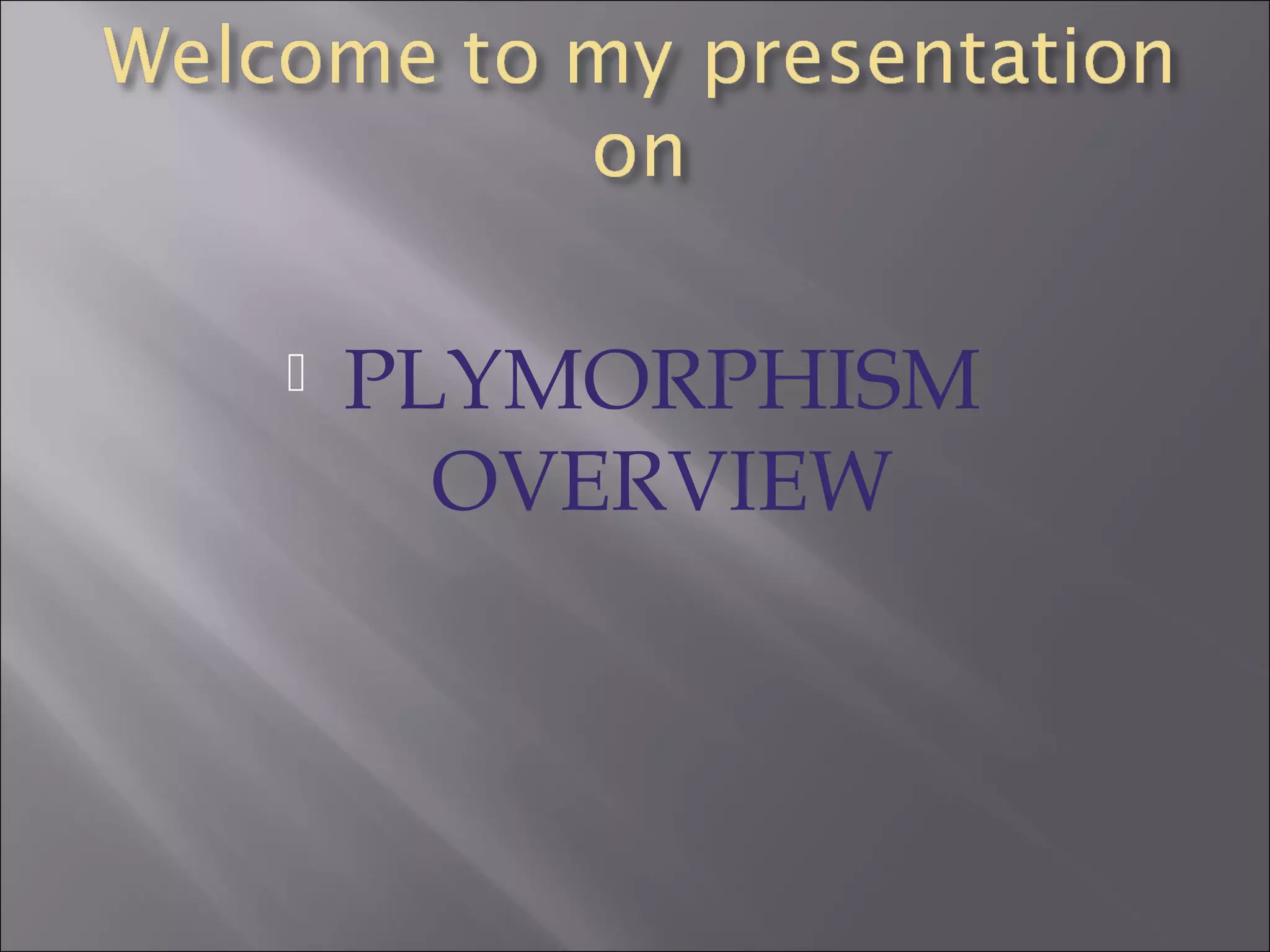 polymorphism | PPT
