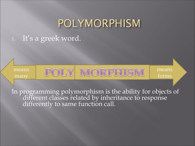 polymorphism | PPT