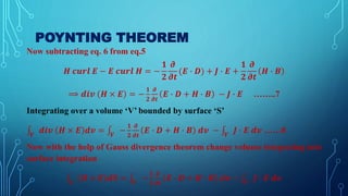 Poynting theorem & Poynting vector | PPTX