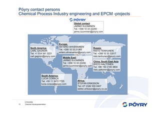 Poyry Chemical Industry | PPT