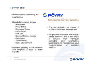 Poyry Chemical Industry | PPT