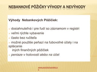Pozicka na cokolvek | PPT
