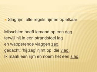 Poëzie in de klas ppt | PPTX