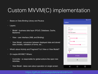 MVVM & Data Binding Library | PPT