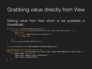 MVVM & Data Binding Library | PPT