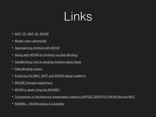 MVVM & Data Binding Library | PDF