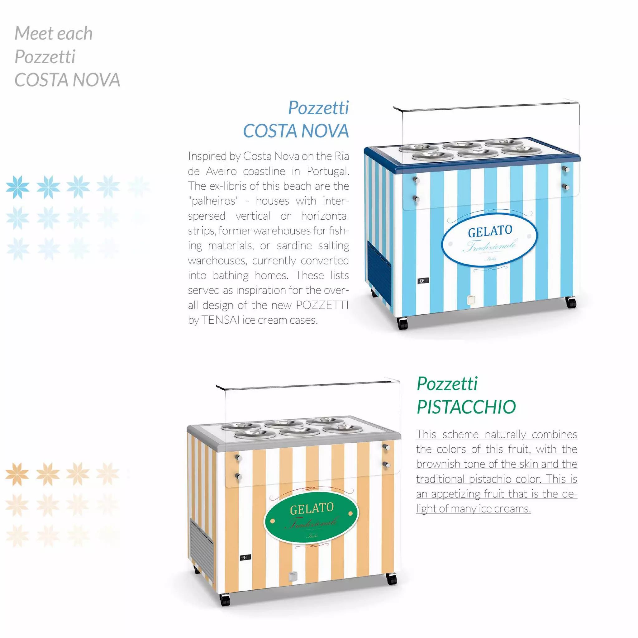 Pozzetti ice cream display case & gelato showcase - tensai industria | PDF