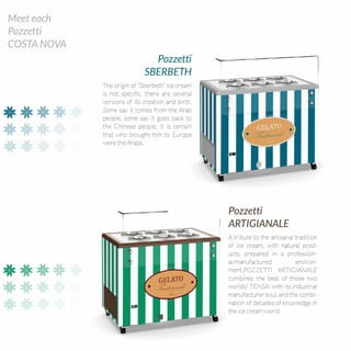 Pozzetti ice cream display case & gelato showcase - tensai industria | PDF