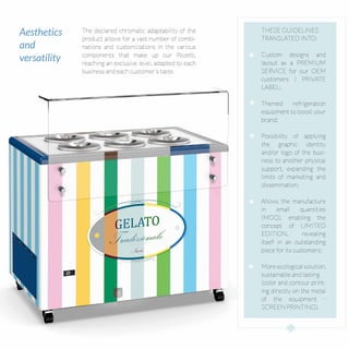 Pozzetti ice cream display case & gelato showcase - tensai industria | PDF