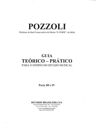 Método Pozzoli melódico | PDF