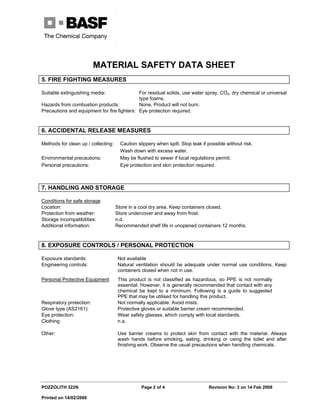 Pozzolith 322 n | PDF