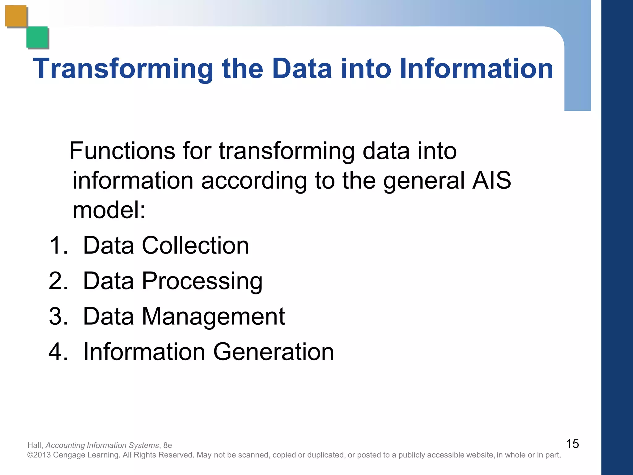 Chapter 1 - The Information System: An Accountant's Perspective | PPTX