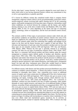 Contract Farming for Agricultural Development in India: A Small Holders ...