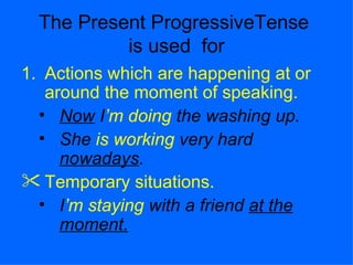 present progressive tense | PPT