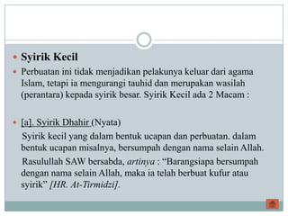 Fenomena Syirik di Masyarakat | PPTX