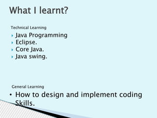 Calculator using Java | PPTX
