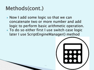 Calculator using Java | PPTX