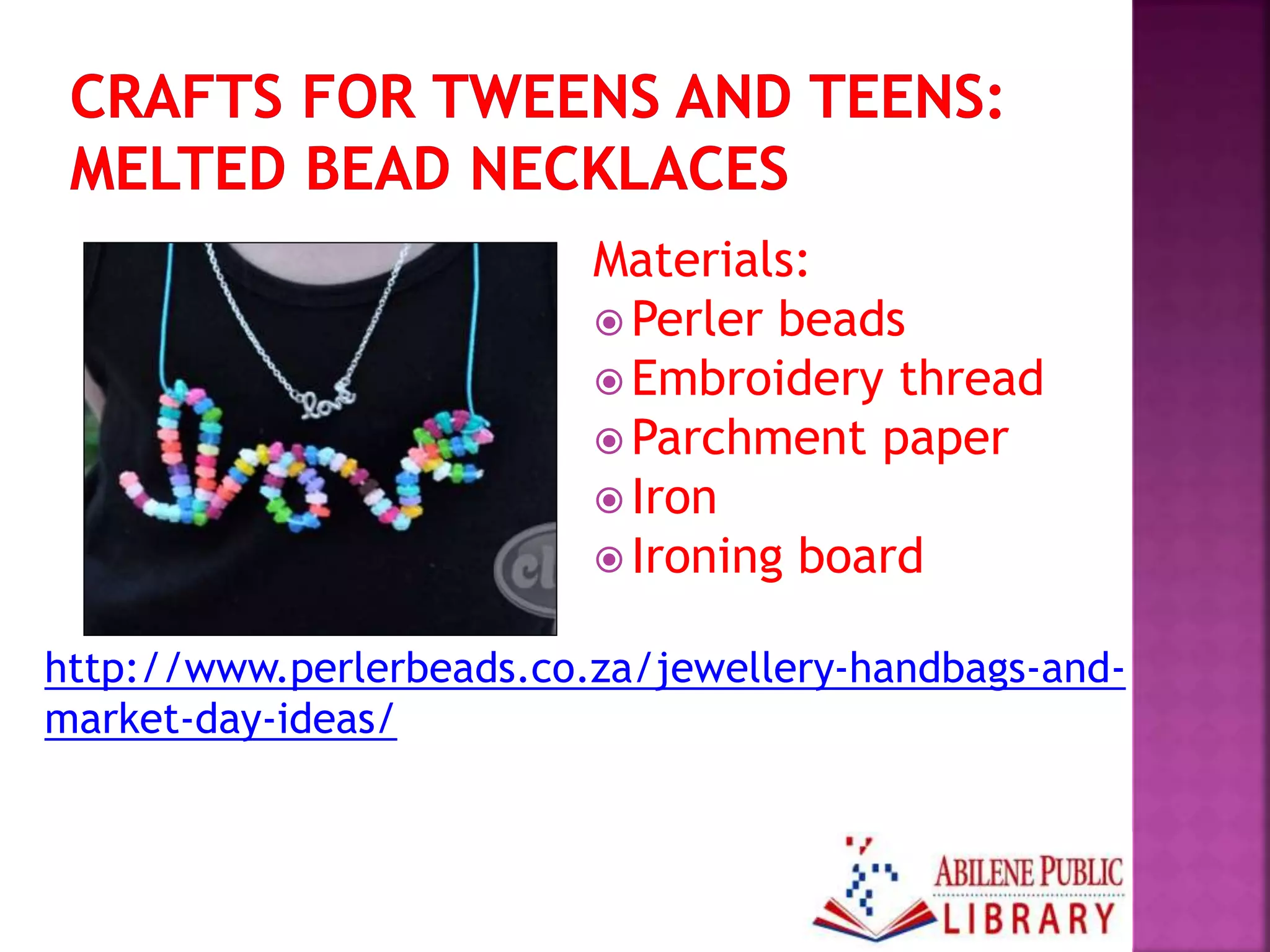 Crafting 101 - Dynamic Children's Programming | PPTX