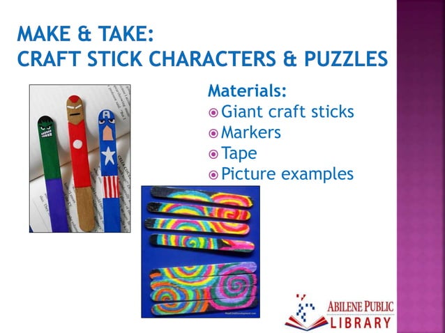 Crafting 101 - Dynamic Children's Programming | PPTX