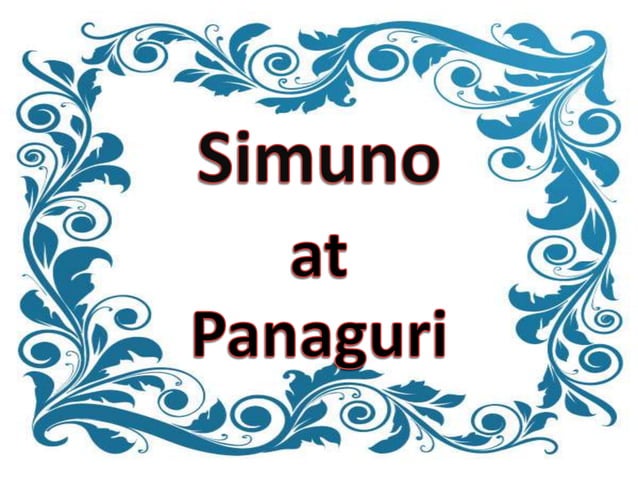 simuno at panaguri | PPTX