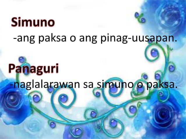 simuno at panaguri | PPT