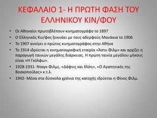 Pp παρουσιαση Ελλ. Κινηματογράφος | PPSX