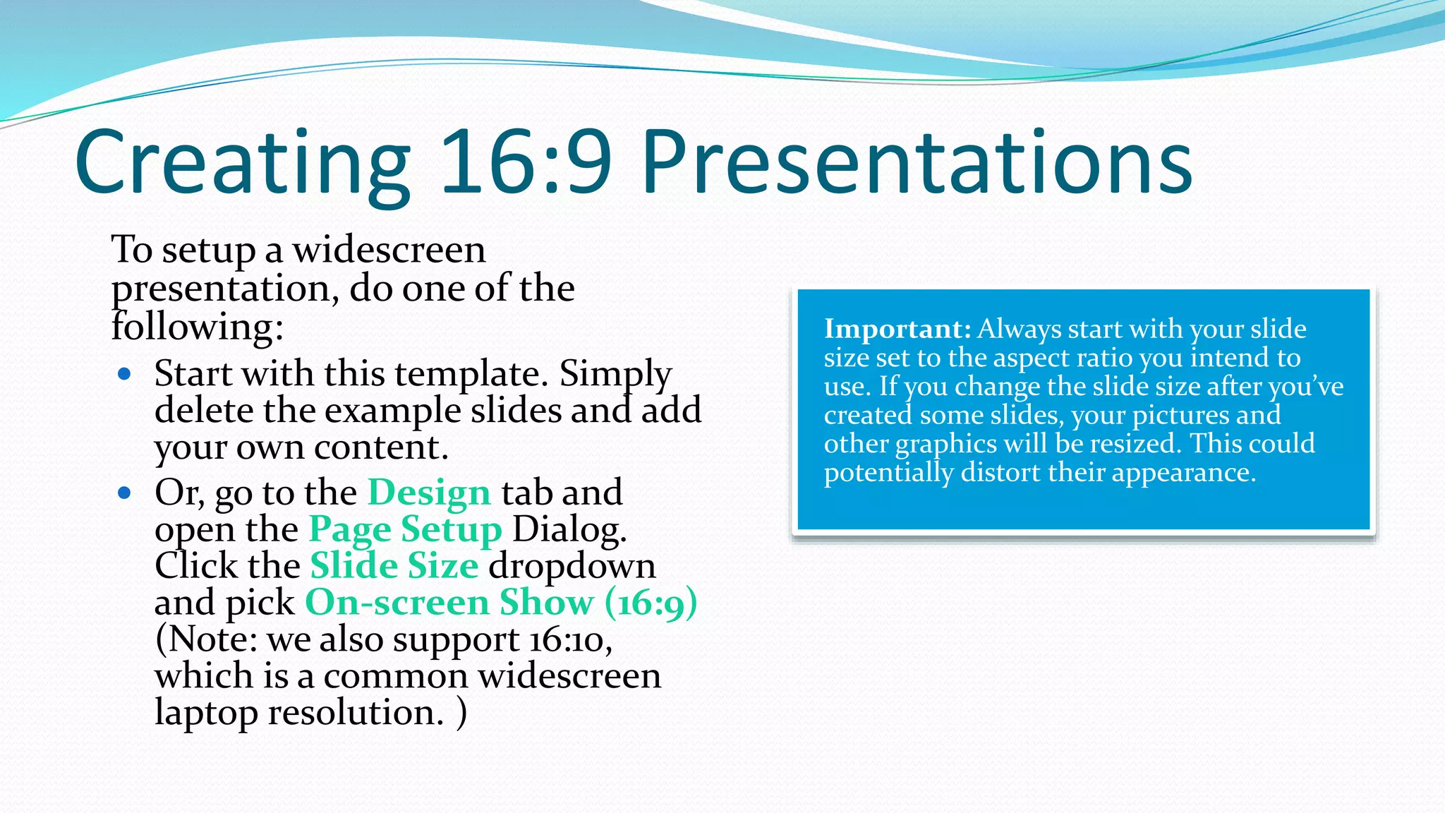 Widescreen PowerPoint | PPT