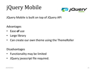 Cross Platform Mobile Application Development | PPTX
