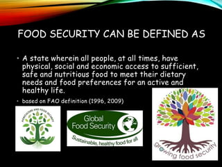 assessing food and nutritional security | PPTX