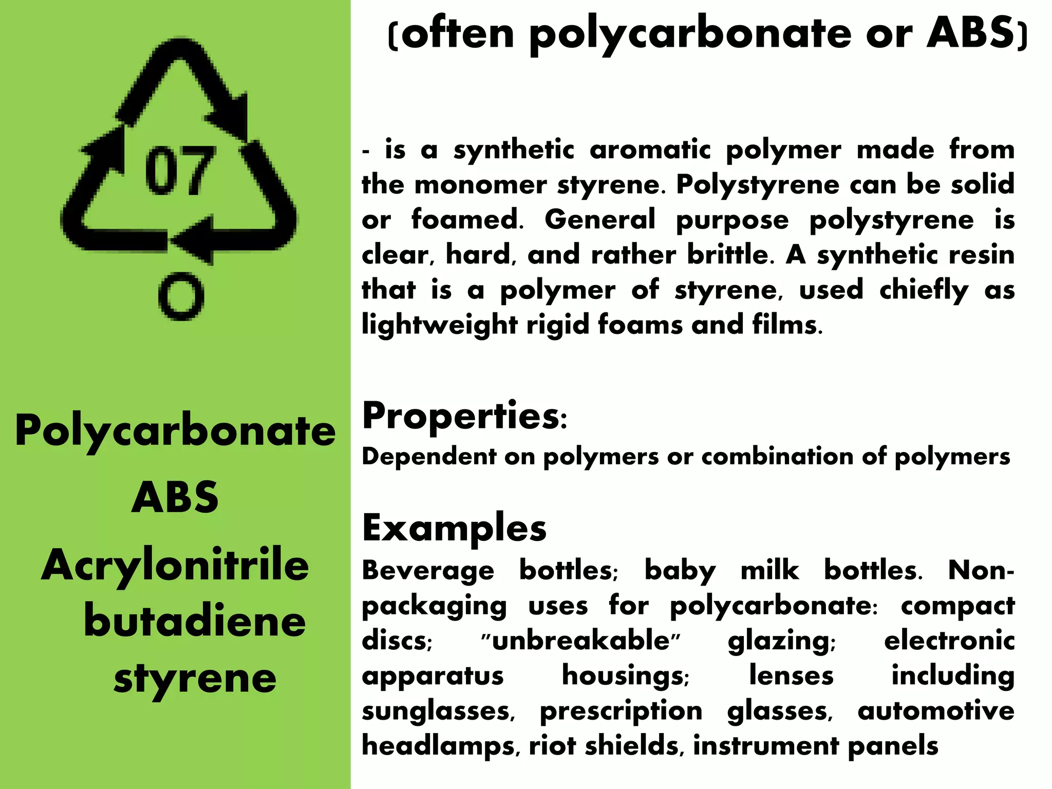 Butadiene based addition polymer | PPT
