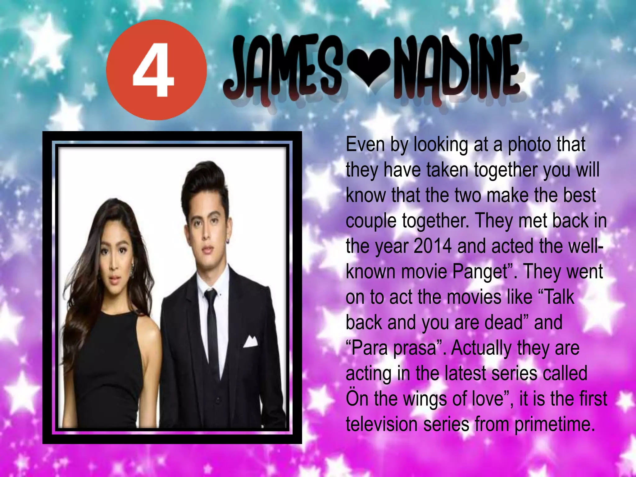 TOP 5 MOST POPULAR LOVE TEAM | PPTX