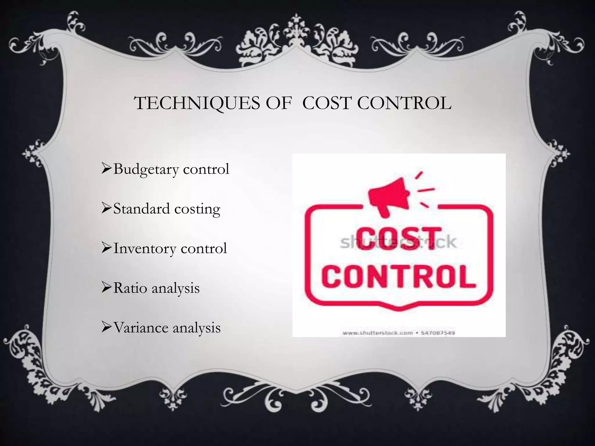 Cost Control & Cost Reduction ppt | PPTX