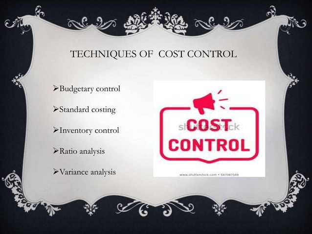 Cost Control & Cost Reduction ppt | PPTX | Business Accounting ...