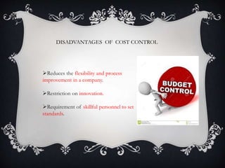 Cost Control & Cost Reduction ppt | PPTX