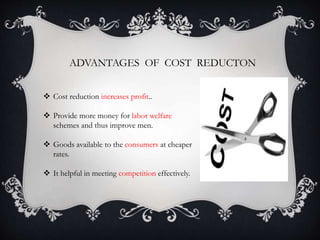 Cost Control & Cost Reduction ppt | PPTX