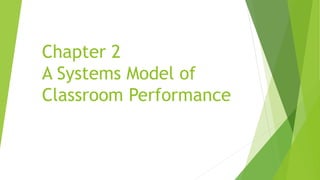 System Model of Classroom Performance | PPTX | Professional School ...