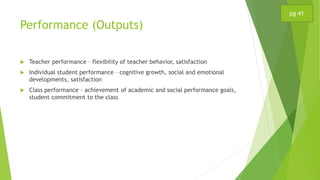 System Model of Classroom Performance | PPTX | Professional School ...
